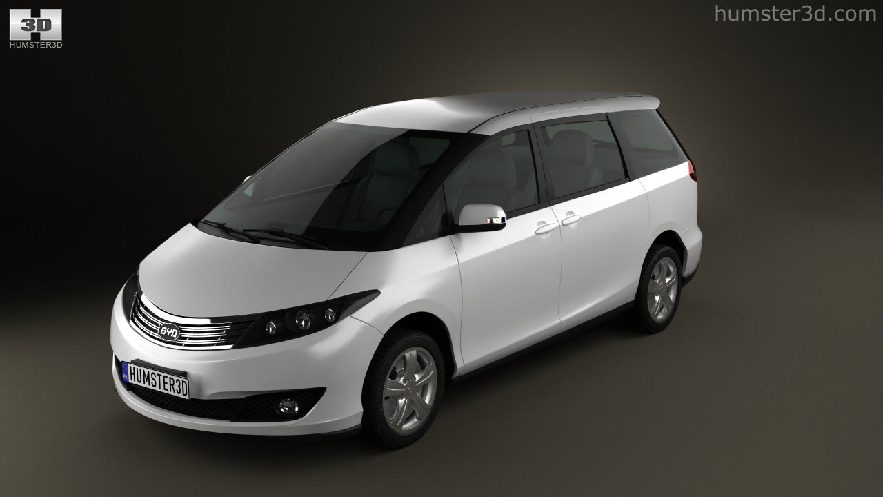 360 view of BYD M6 2013 3D model - 3DModels store