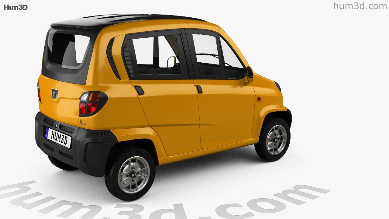 360 view of Bajaj Qute 2020 3D model - 3DModels store