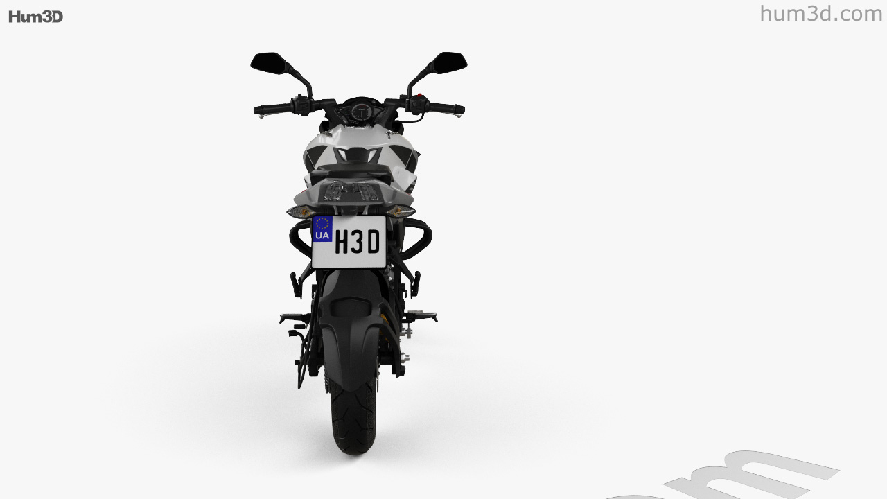 360 view of Bajaj Pulsar NS200 2018 3D model - 3DModels store