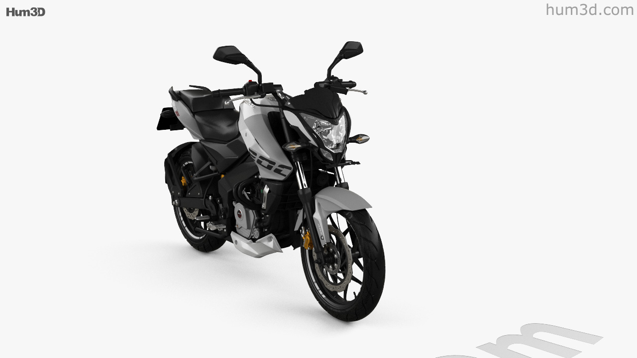360 view of Bajaj Pulsar NS200 2018 3D model - 3DModels store