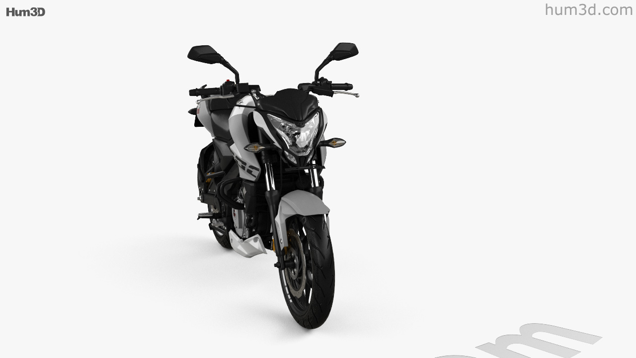 360 view of Bajaj Pulsar NS200 2018 3D model - 3DModels store