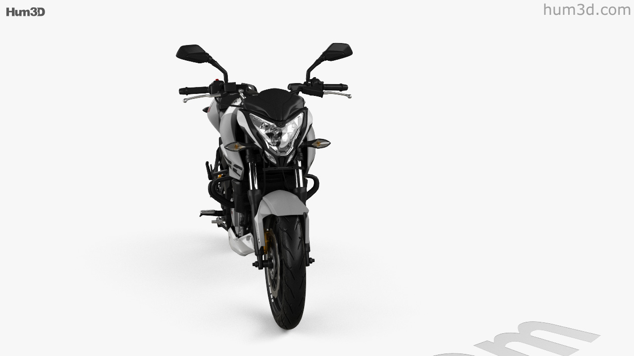 360 view of Bajaj Pulsar NS200 2018 3D model - 3DModels store
