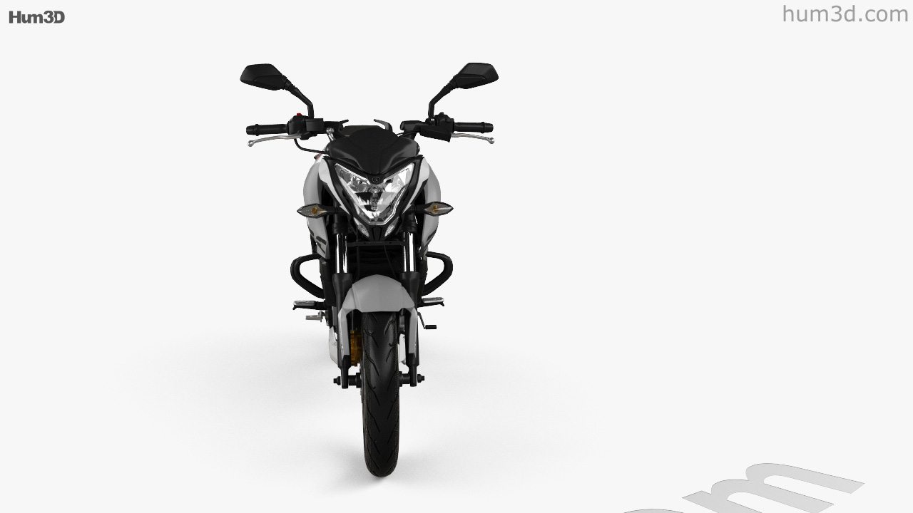 360 view of Bajaj Pulsar NS200 2018 3D model - 3DModels store