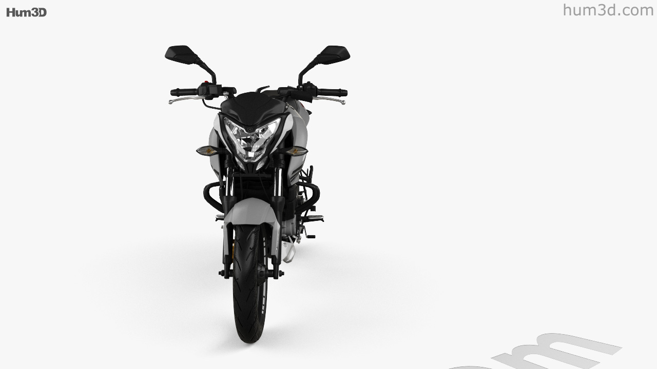 360 view of Bajaj Pulsar NS200 2018 3D model - 3DModels store
