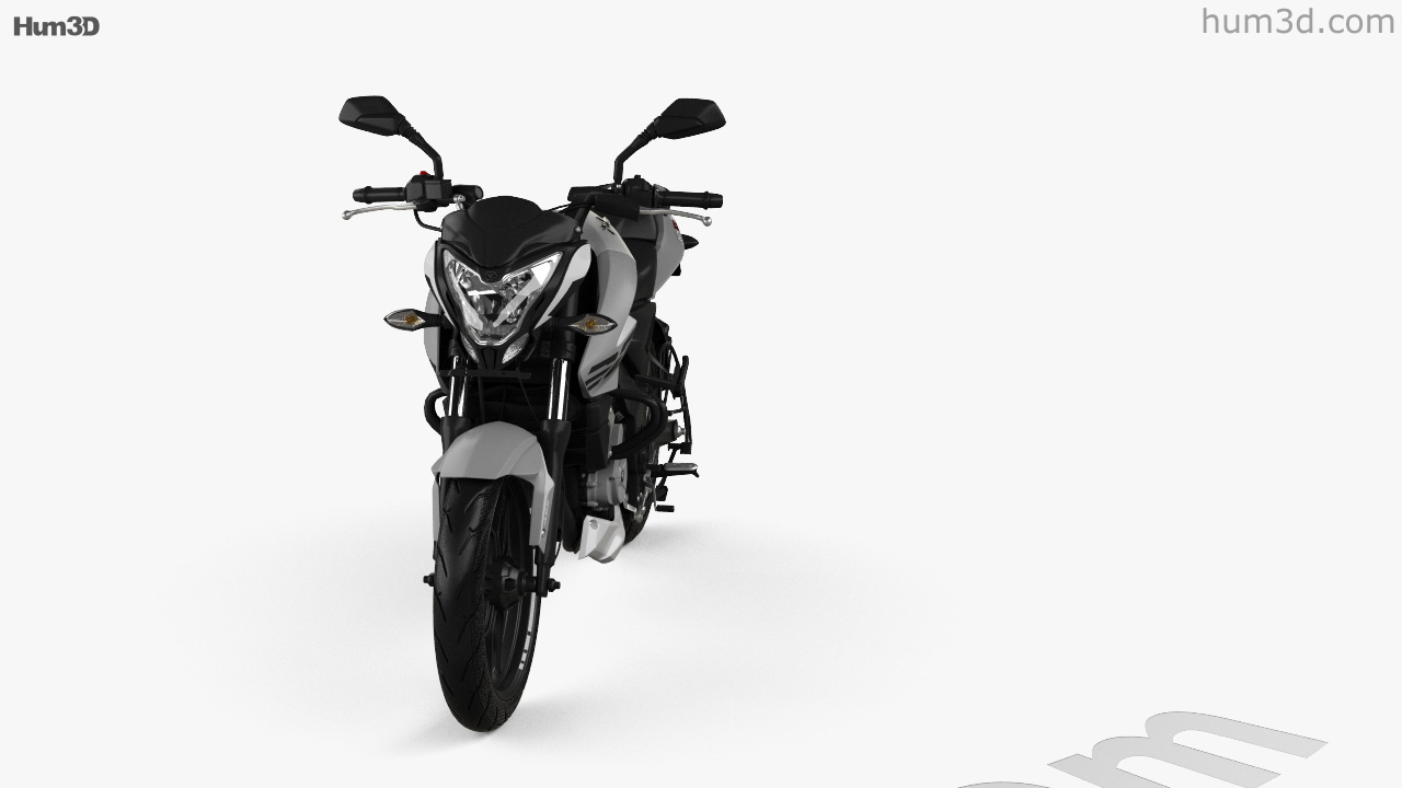 360 view of Bajaj Pulsar NS200 2018 3D model - 3DModels store