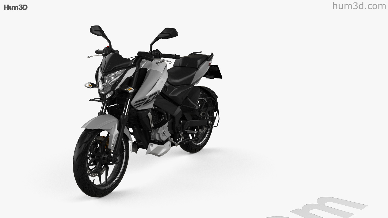 360 view of Bajaj Pulsar NS200 2018 3D model - 3DModels store
