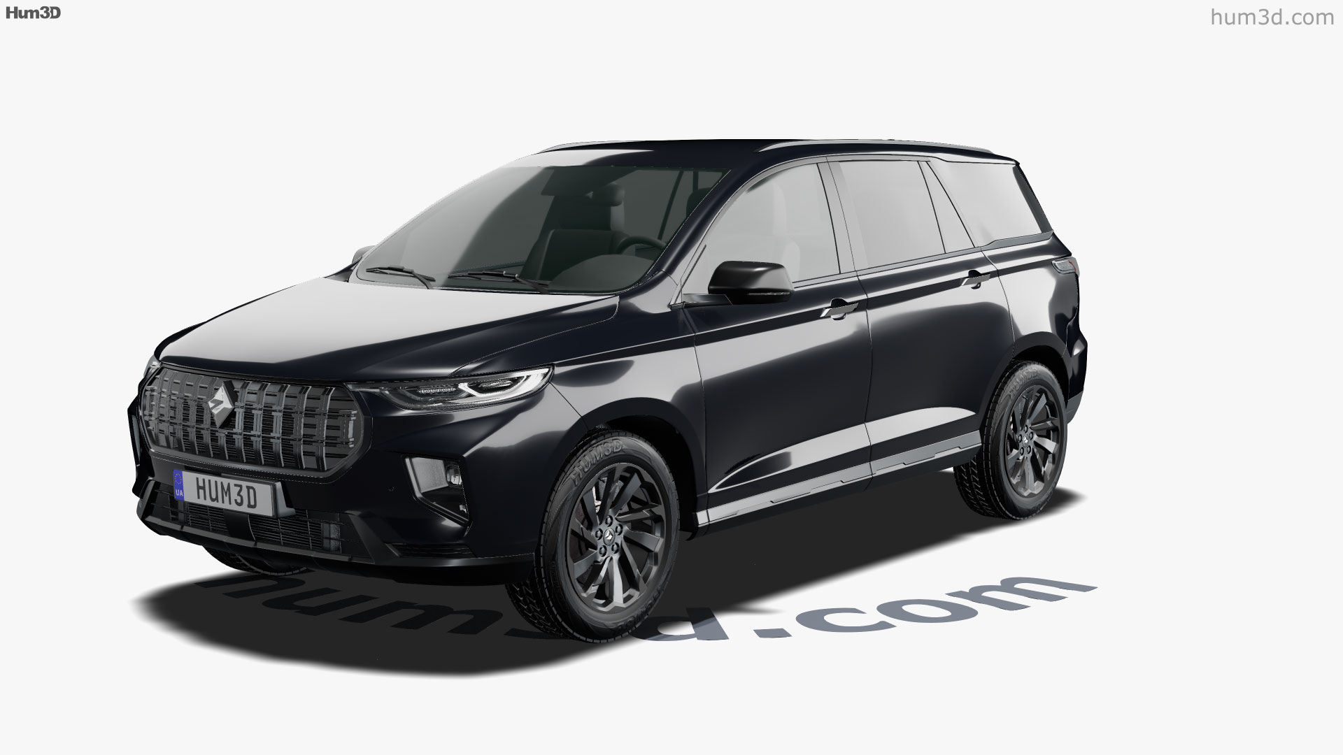 360 view of Baojun RS-7 2022 3D model - 3DModels store