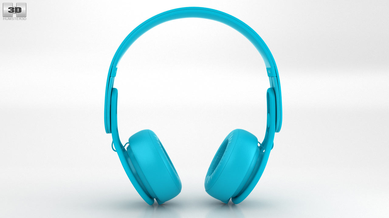 360 view of Beats Mixr High-Performance Professional Light Blue 3D ...