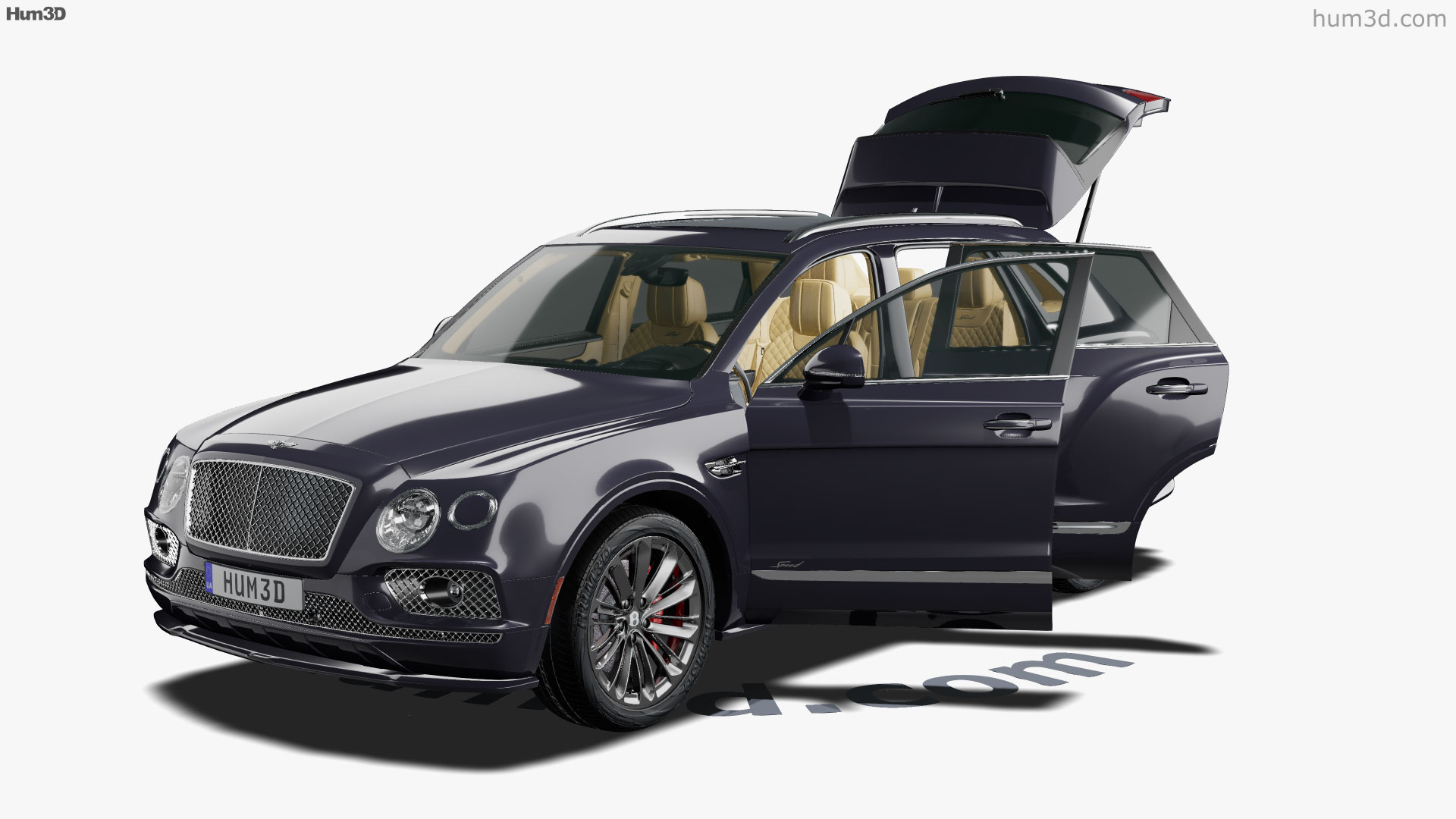 Vue à 360 degrés de Bentley Bentayga Speed US-spec avec Intérieur 2023 ...
