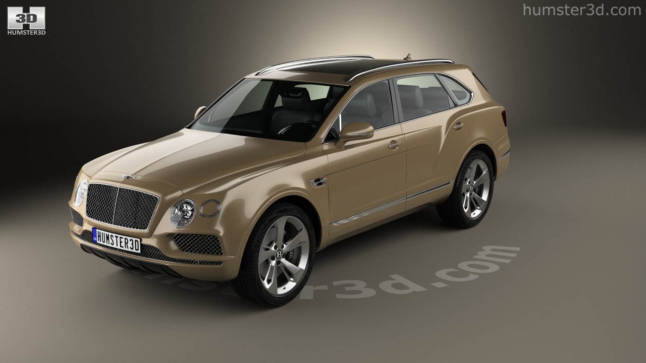 360 view of Bentley Bentayga 2019 3D model - 3DModels store