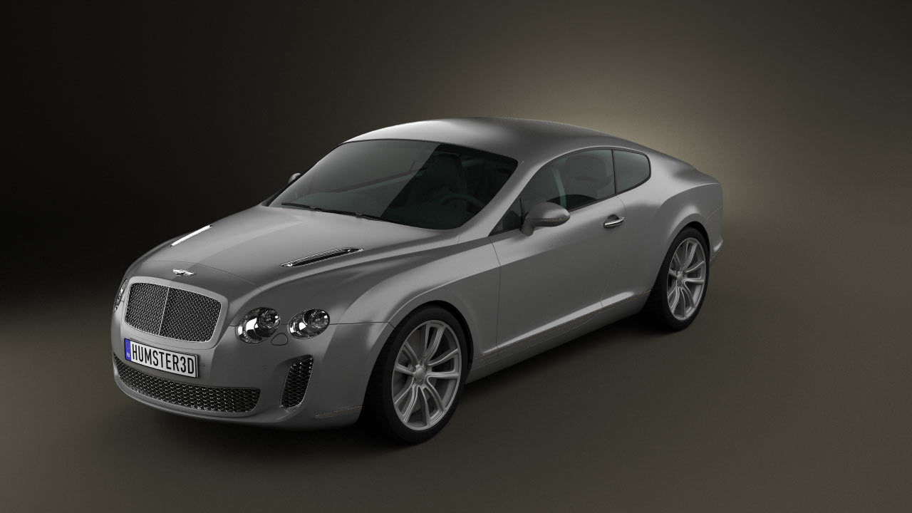 360 view of Bentley Continental Supersports coupe 2012 3D model ...