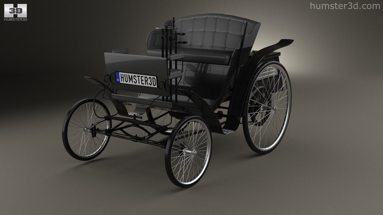 360 view of Benz Velo 1894 3D model - 3DModels store