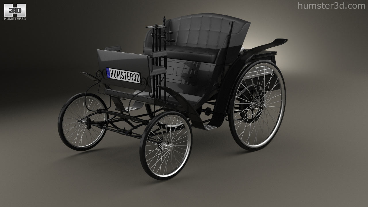 360 view of Benz Velo 1894 3D model - 3DModels store