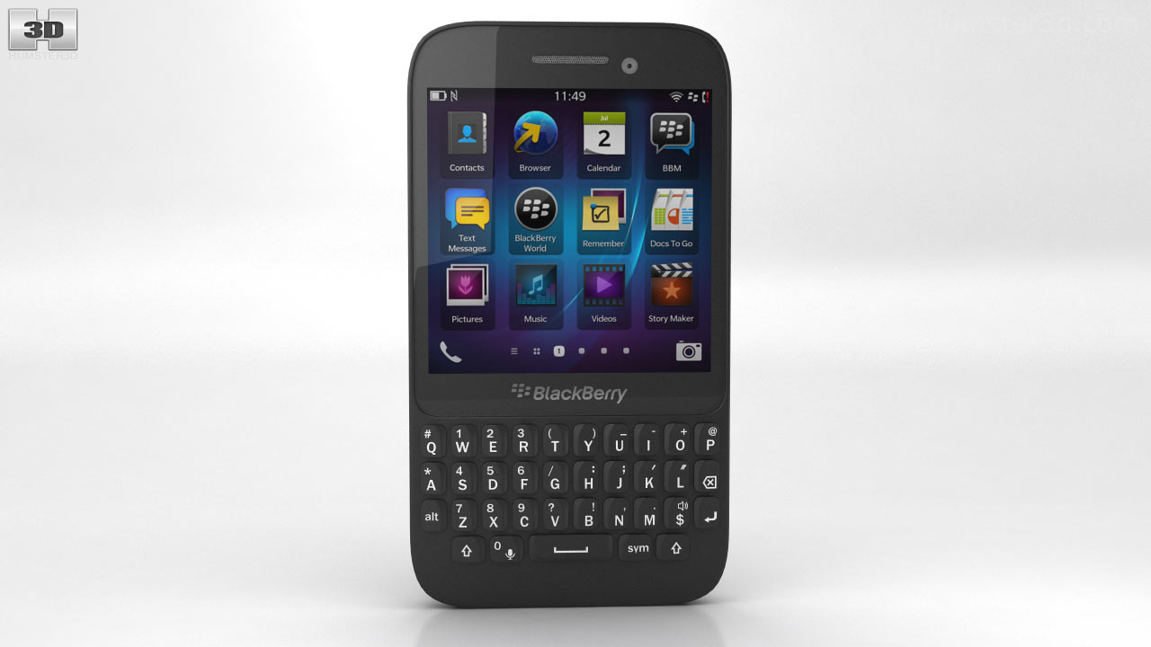 360 view of BlackBerry Q5 3D model - 3DModels store