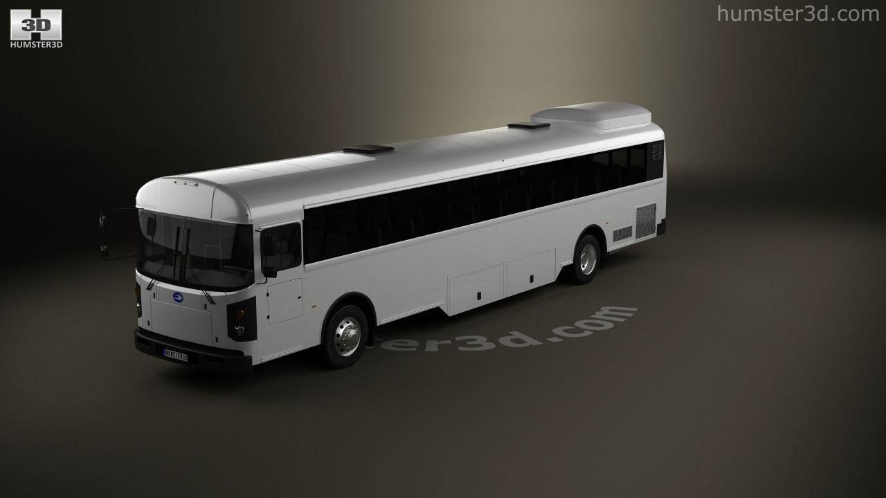 360 view of Blue Bird T3 RE L5 bus 2016 3D model - 3DModels store