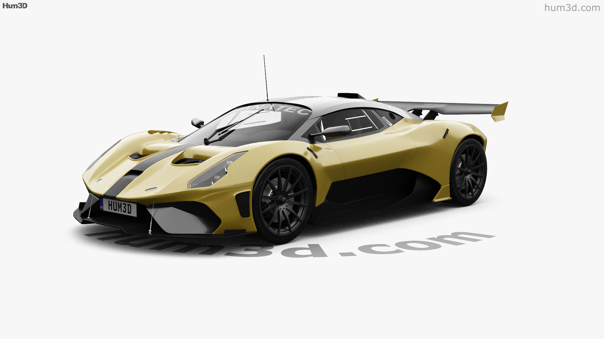 360 view of Brabham BT63 GT2 2024 3D model - 3DModels store