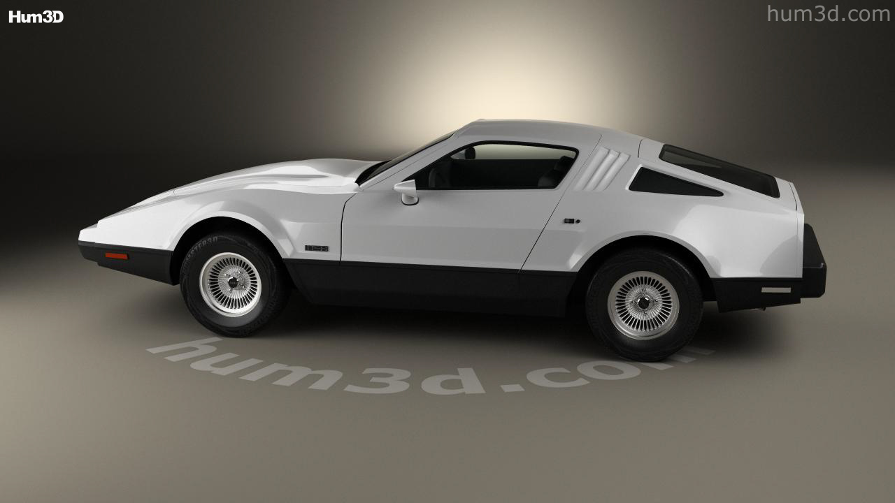 360 view of Bricklin SV-1 1974 3D model - 3DModels store