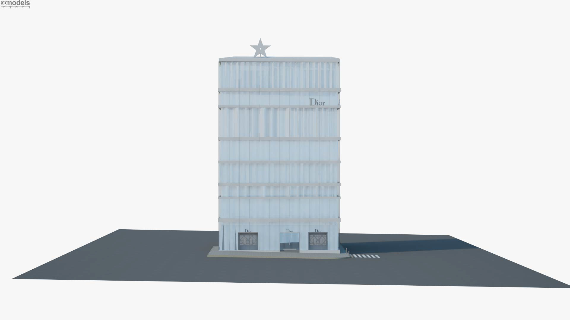360 view of Dior store in Tokyo 3D model - 3DModels store