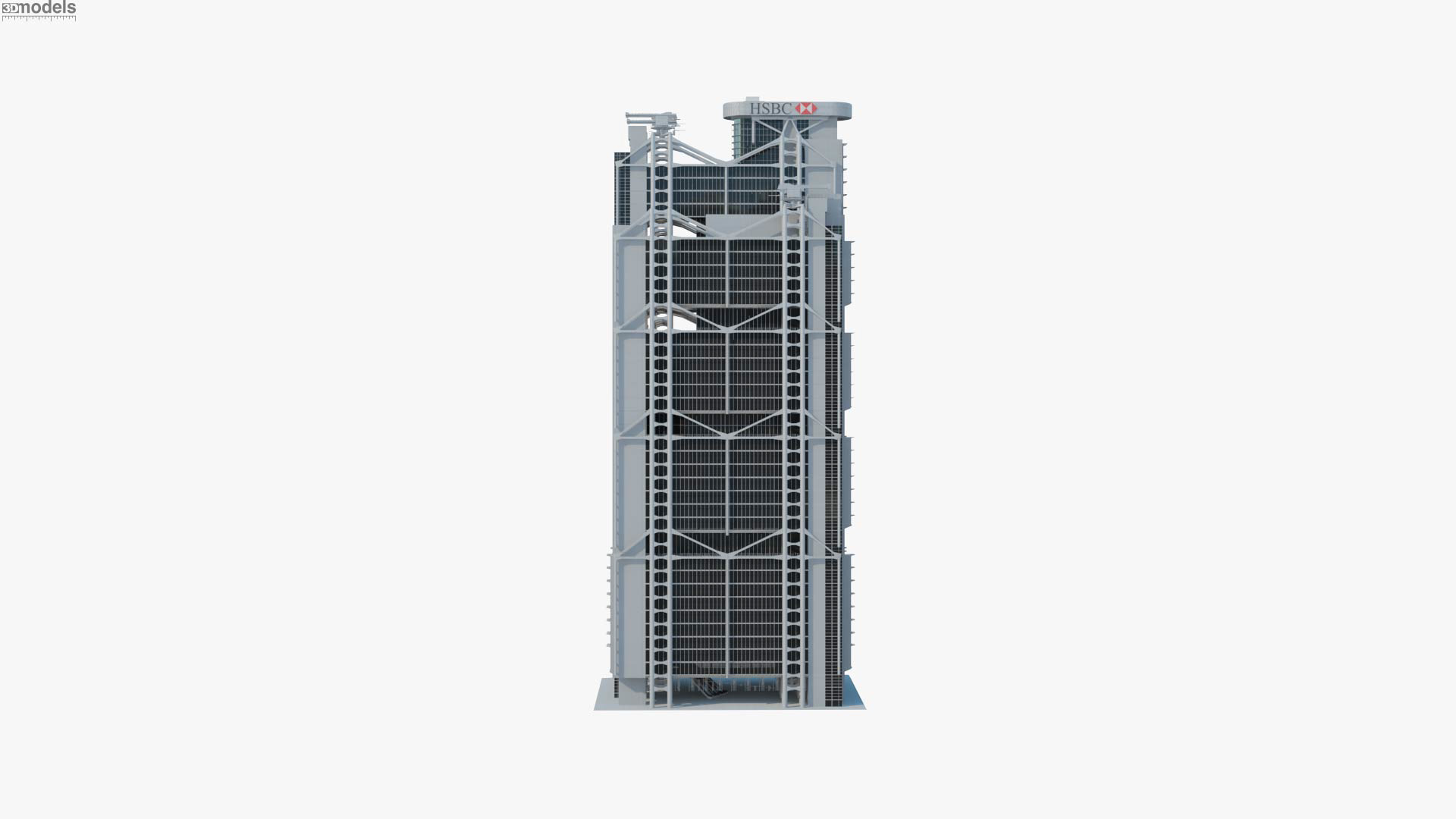 360 view of HSBC Main Building 3D model - 3DModels store