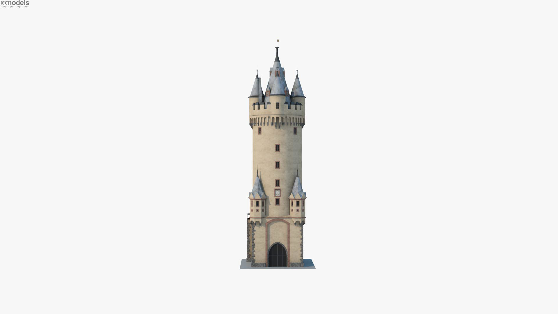360 view of Eschenheimer Turm 3D model - 3DModels store