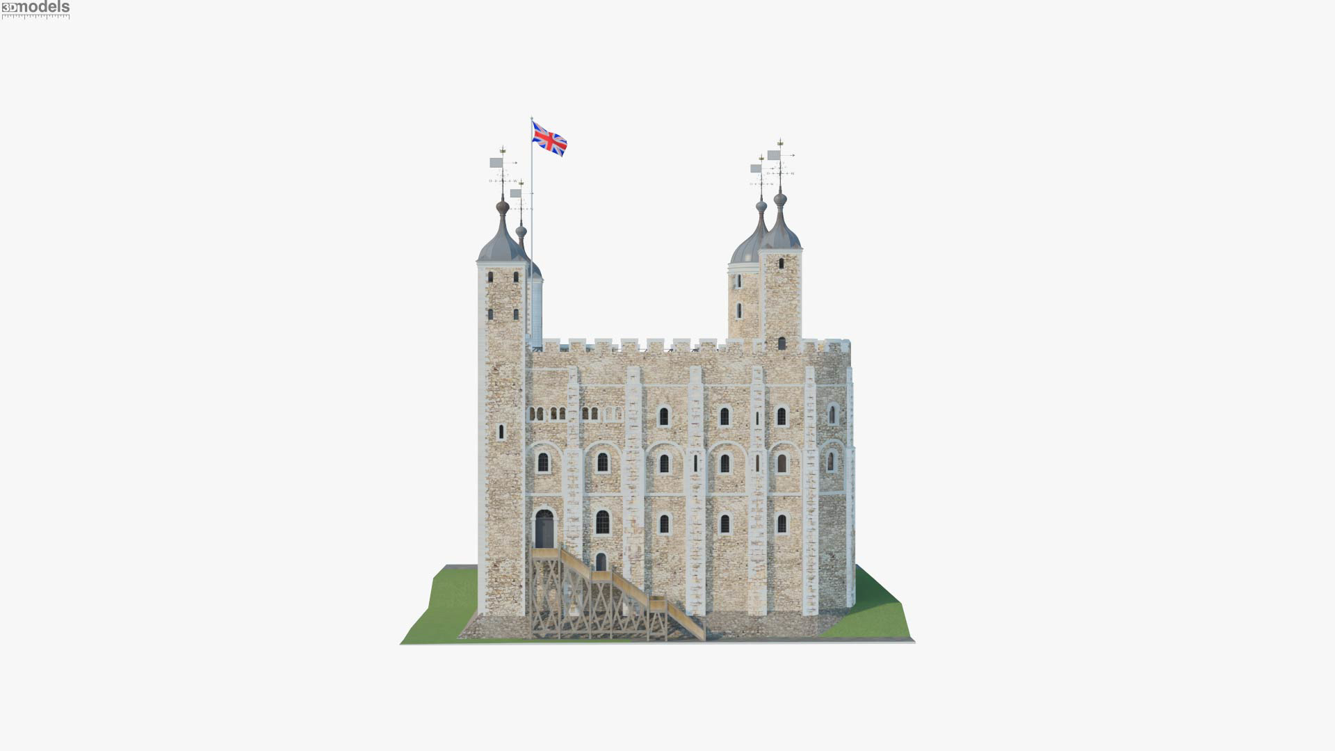 360 view of Tower of London 3D model - 3DModels store