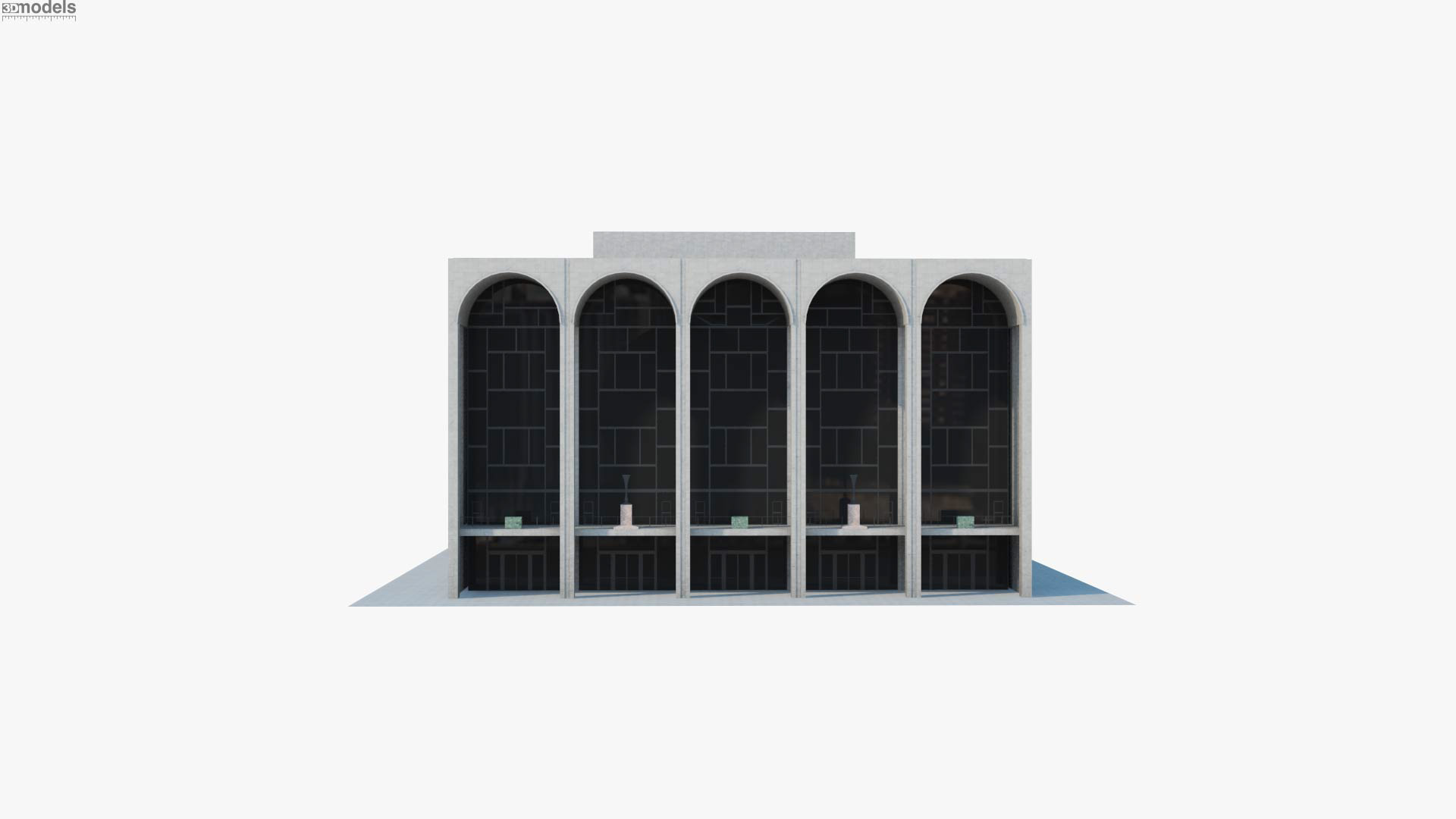 360 view of Metropolitan Opera 3D model - 3DModels store