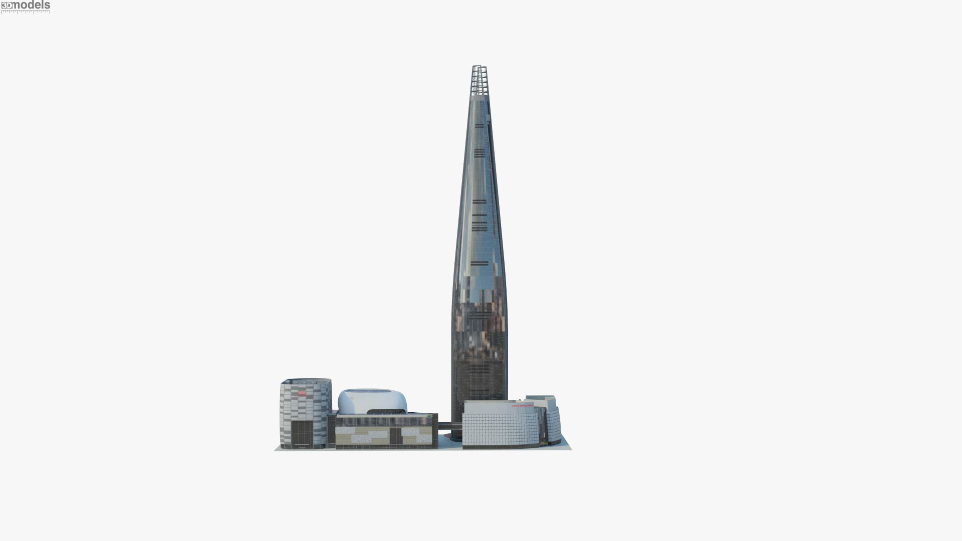 360 view of Lotte World Tower 3D model - 3DModels store