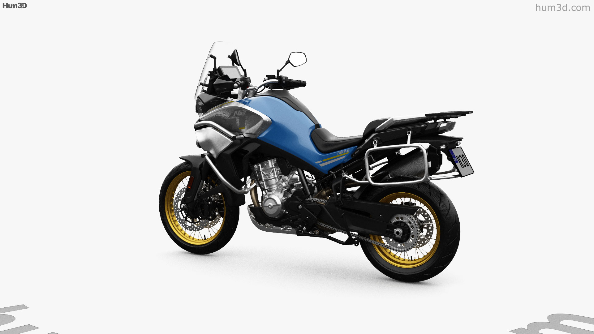 360 view of CFMOTO 800MT 2023 3D model - 3DModels store