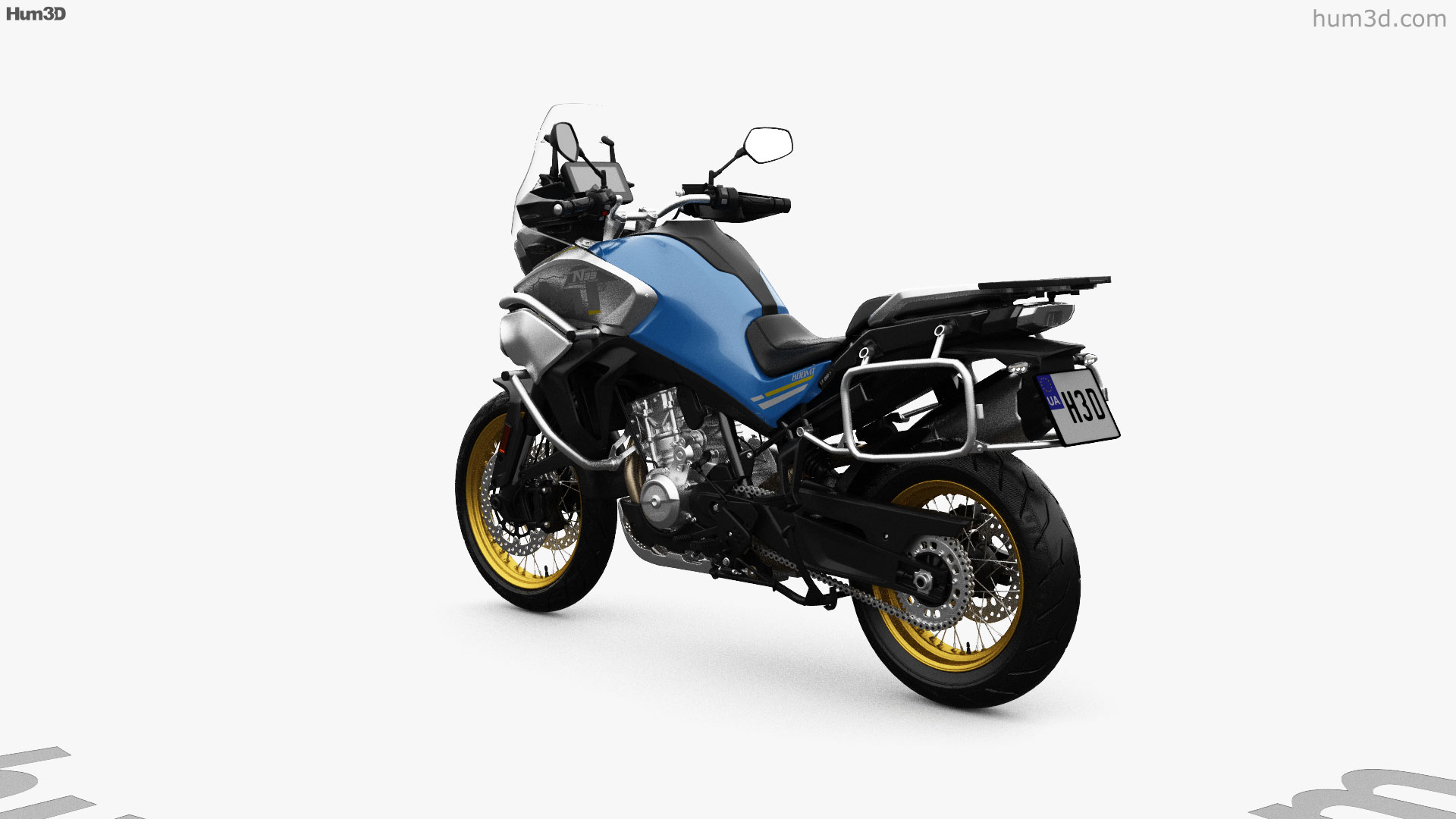 360 view of CFMOTO 800MT 2023 3D model - 3DModels store