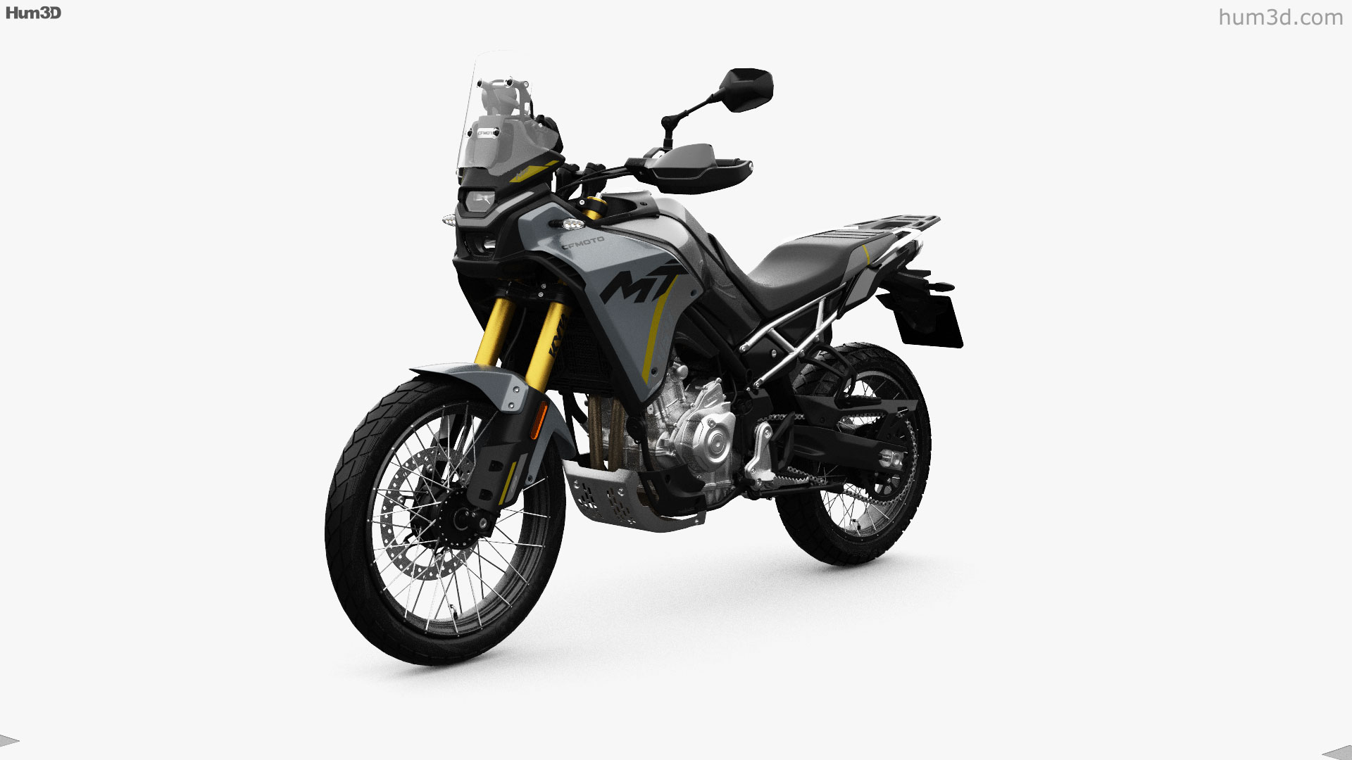 360 view of CF-Moto 450MT 2024 3D model - 3DModels store