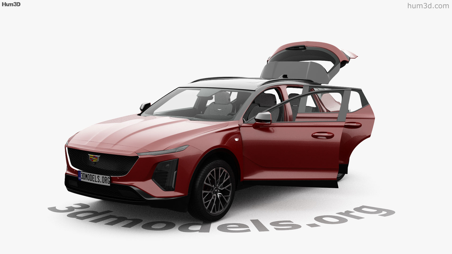 360 view of Cadillac GT4 with HQ interior 2025 3D model - 3DModels store