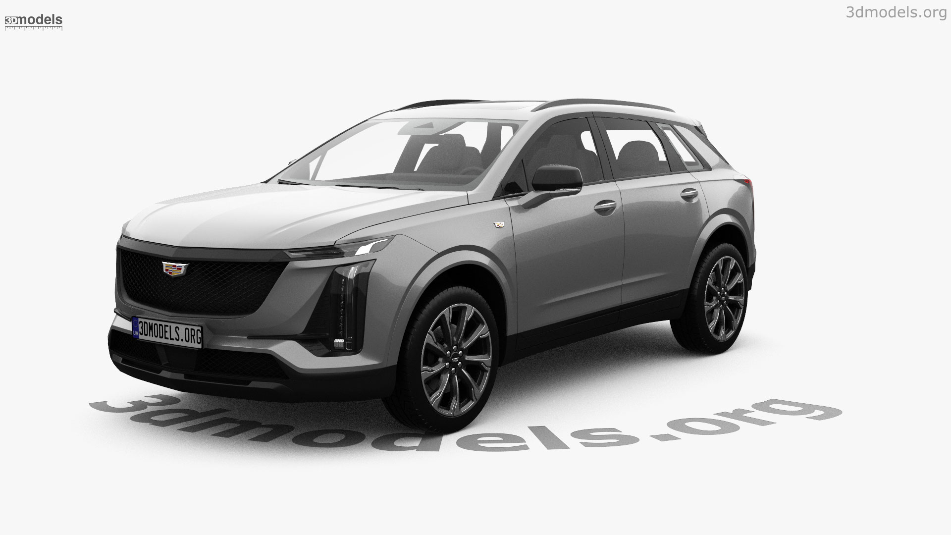 360 view of Cadillac XT5 2025 3D model - 3DModels store