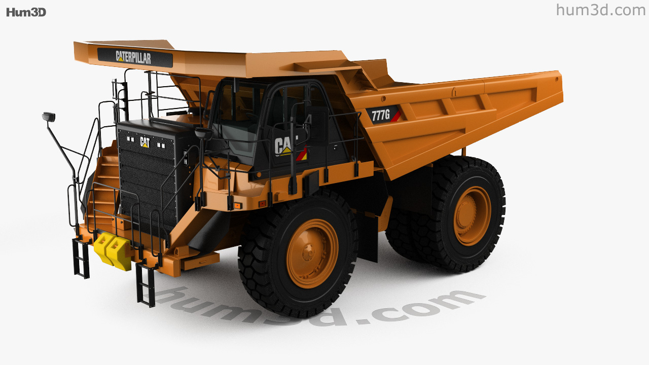 360 view of Caterpillar 777G Dump Truck 2012 3D model - 3DModels store