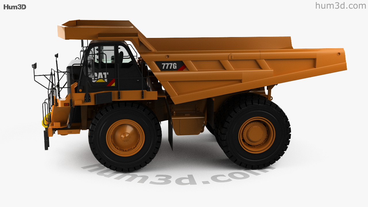 360 view of Caterpillar 777G Dump Truck 2012 3D model - 3DModels store