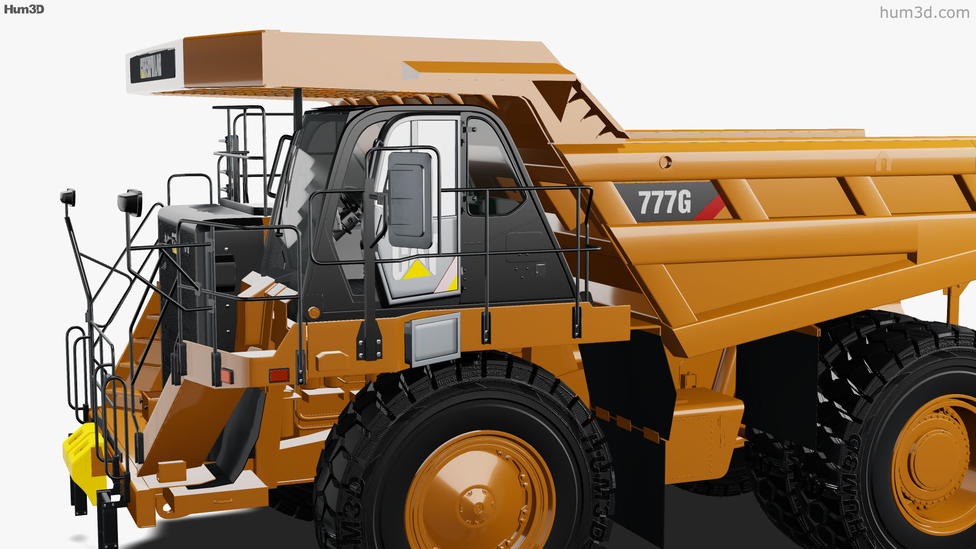 360 view of Caterpillar 777G Dump Truck with HQ interior 2012 3D model ...