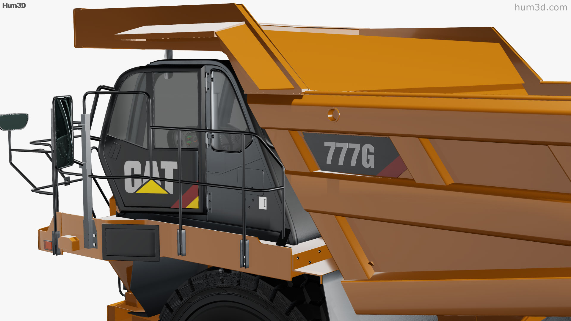 360 view of Caterpillar 777G Dump Truck with HQ interior 2012 3D model ...