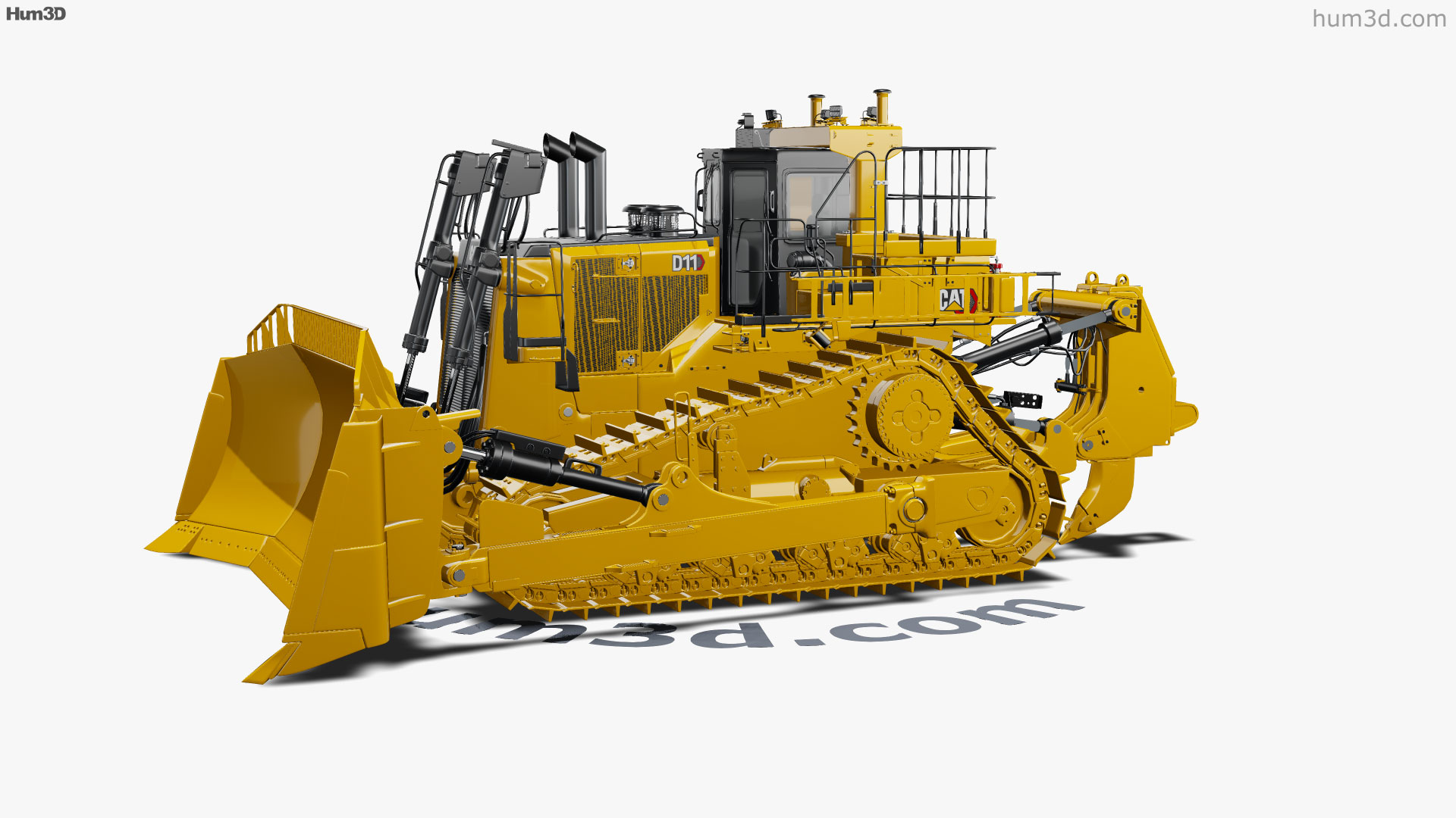 360 view of Caterpillar D11 Bulldozer 2021 3D model - 3DModels store