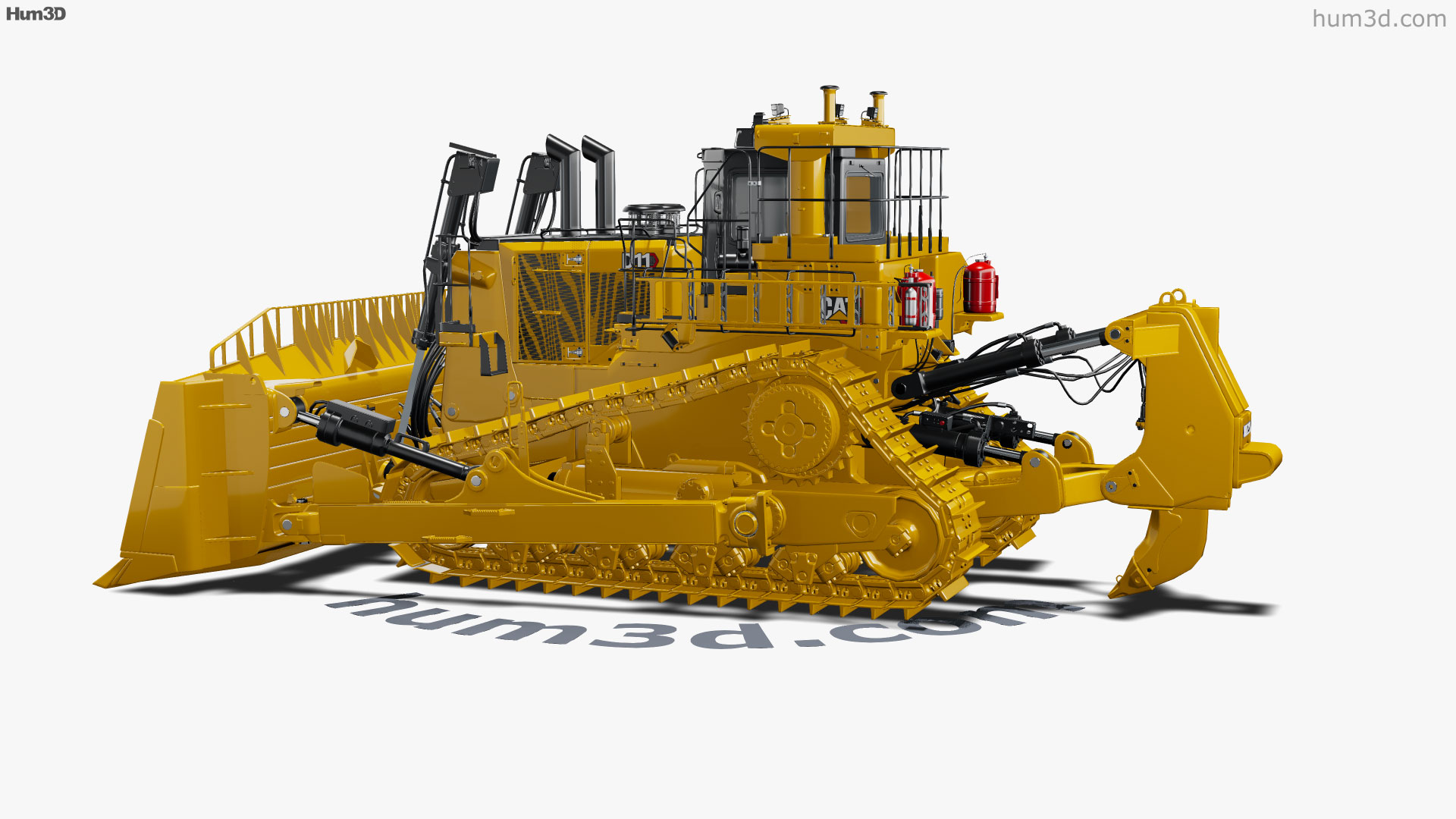 360 view of Caterpillar D11 Bulldozer 2021 3D model - 3DModels store