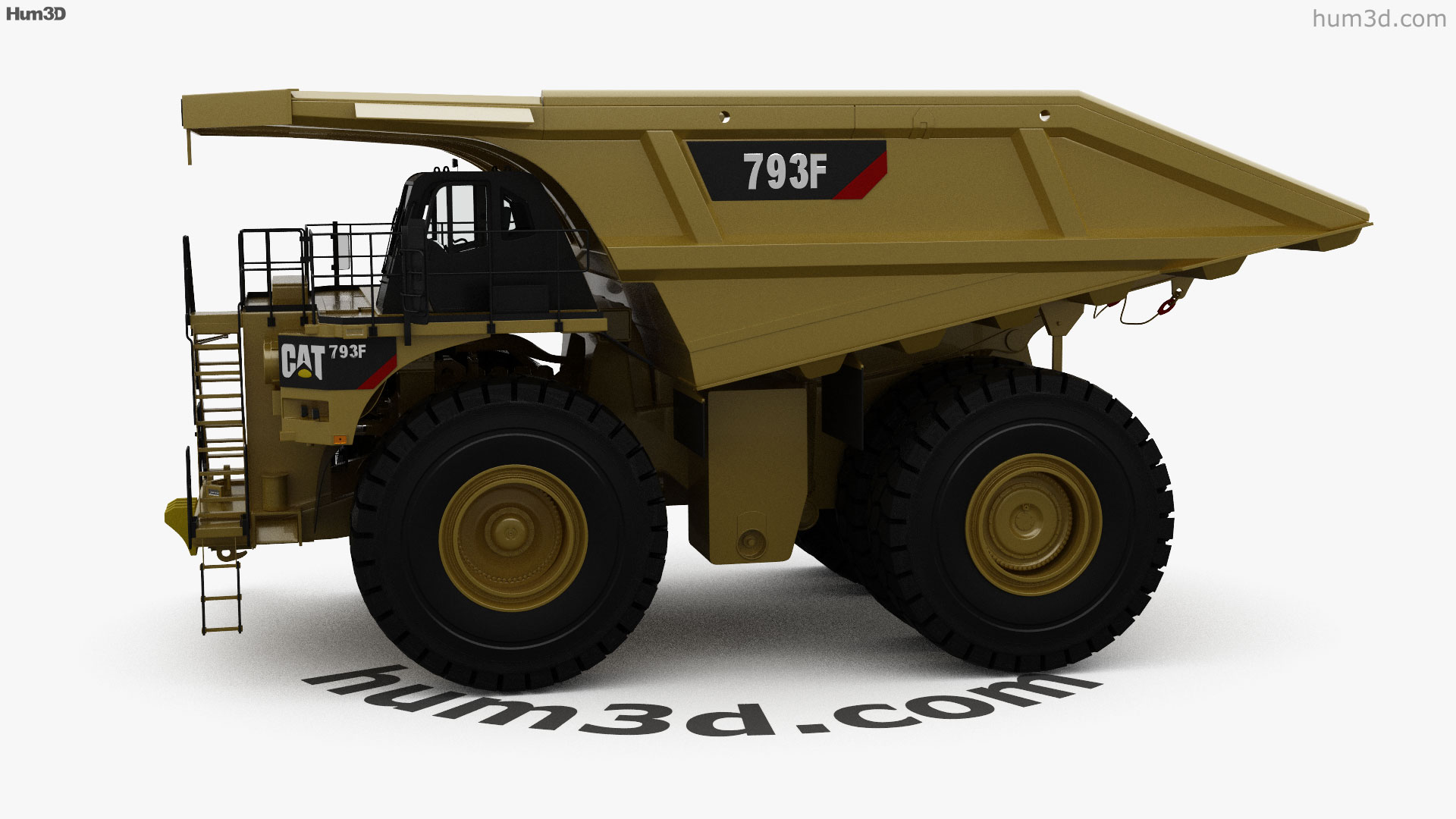 360 view of Caterpillar 793F Dump Truck with HQ interior and engine ...