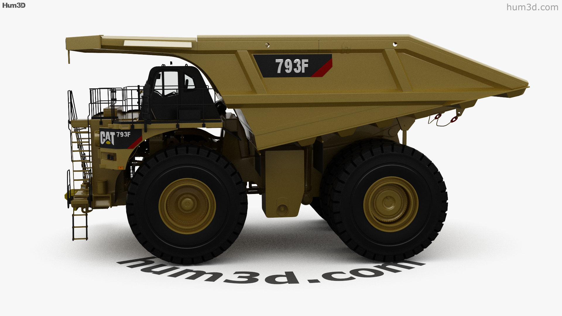 360 view of Caterpillar 793F Dump Truck with HQ interior and engine ...