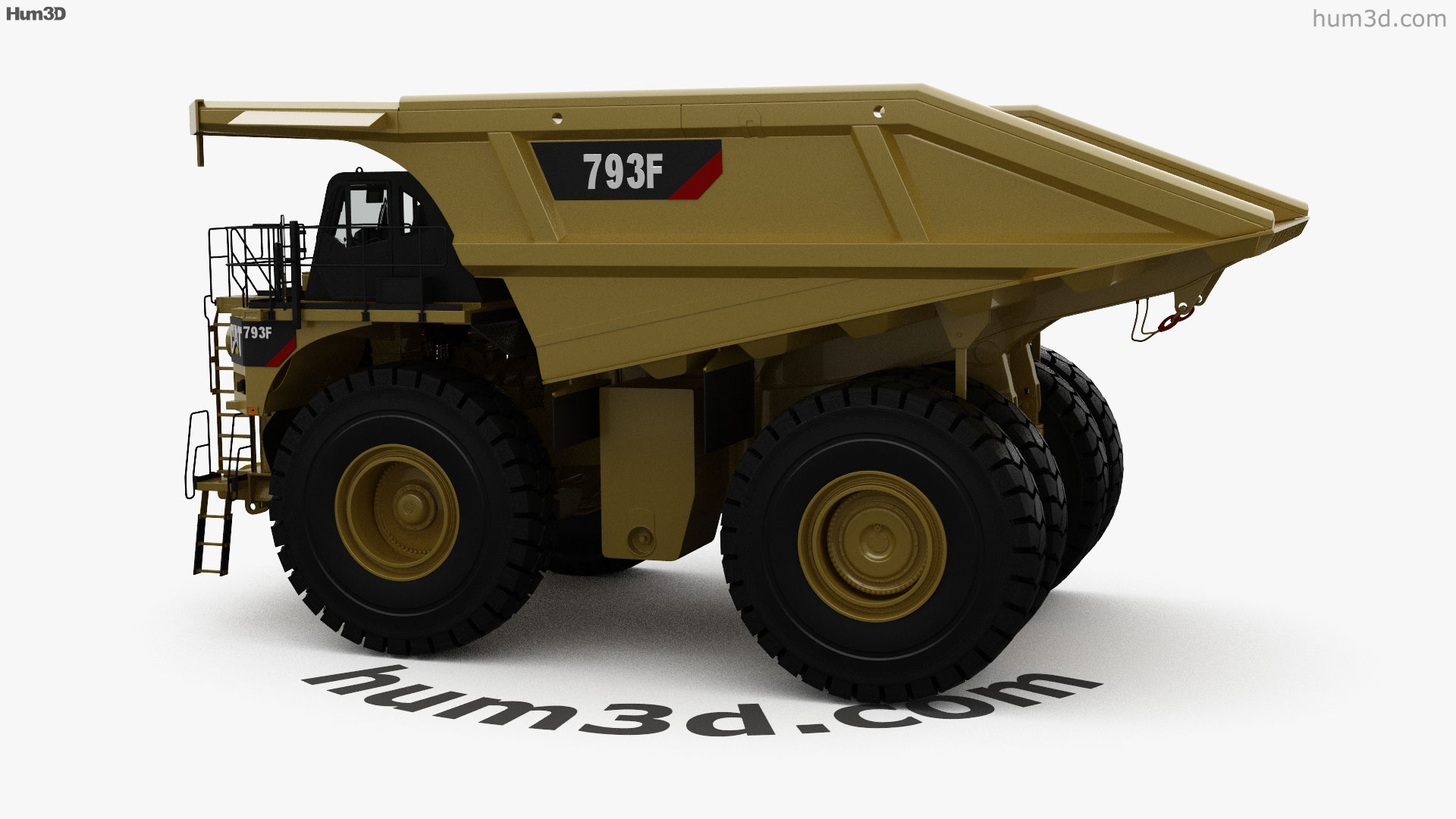 360 view of Caterpillar 793F Dump Truck with HQ interior and engine ...