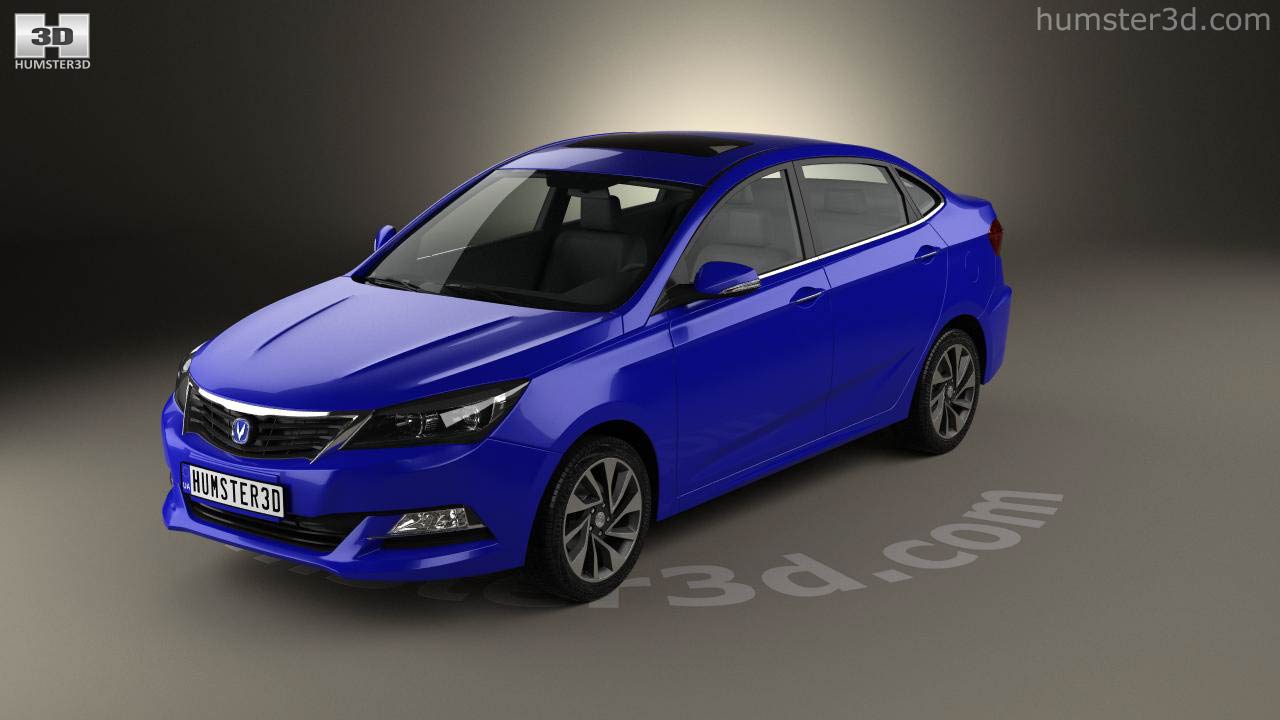 360 view of Changan Alsvin V7 2017 3D model - 3DModels store