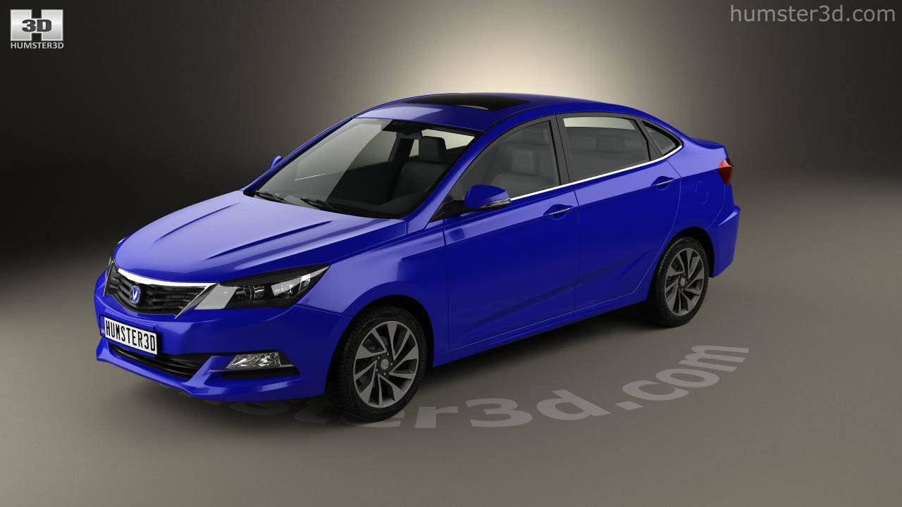 360 view of Changan Alsvin V7 2017 3D model - 3DModels store