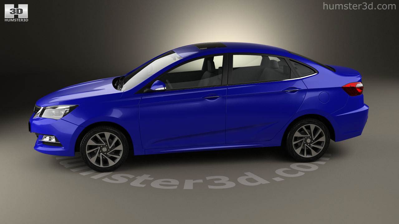 360 view of Changan Alsvin V7 2017 3D model - 3DModels store