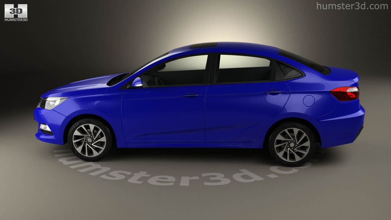360 view of Changan Alsvin V7 2017 3D model - 3DModels store