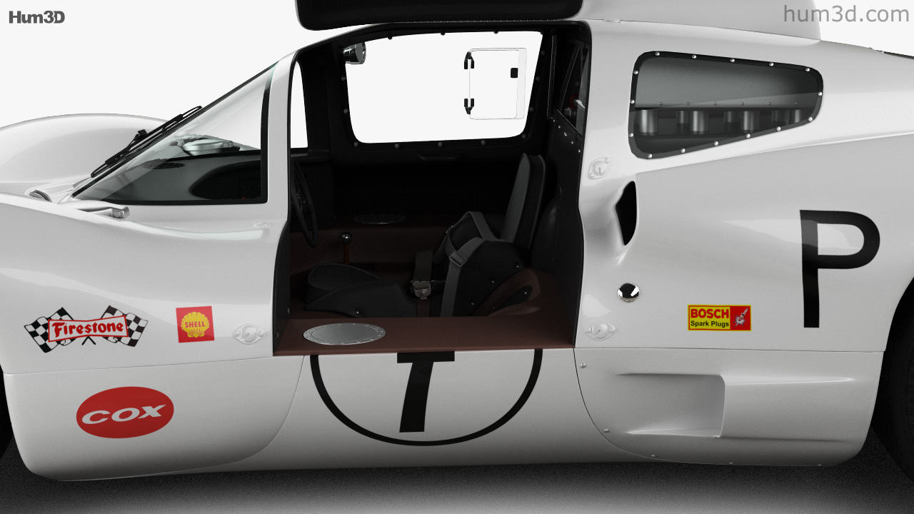 360 view of Chaparral 2D Race Car with HQ interior 1966 3D model ...