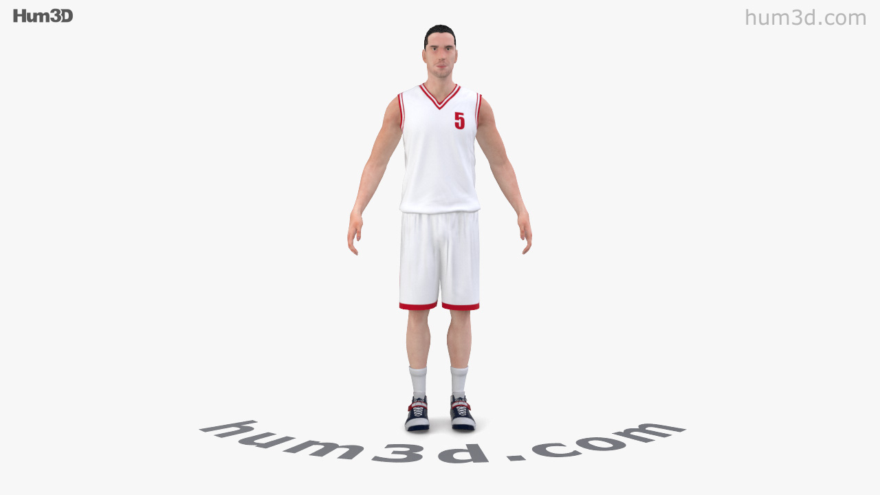 360 view of Basketball Player 3D model - 3DModels store
