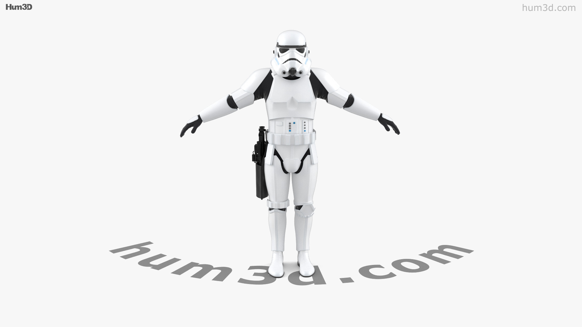 360 view of Stormtrooper 3D model - 3DModels store