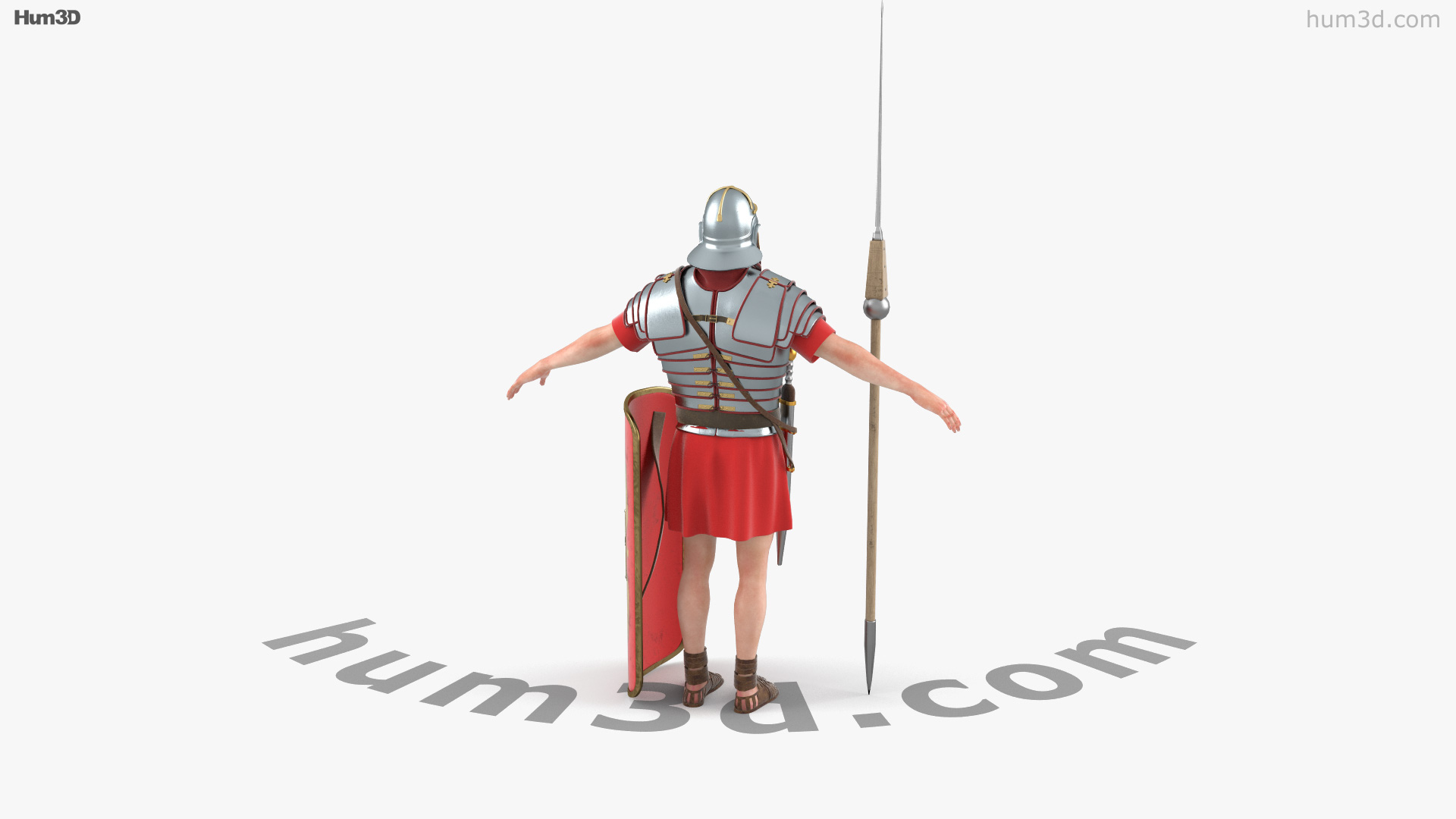 360 view of Roman Soldier 3D model - 3DModels store