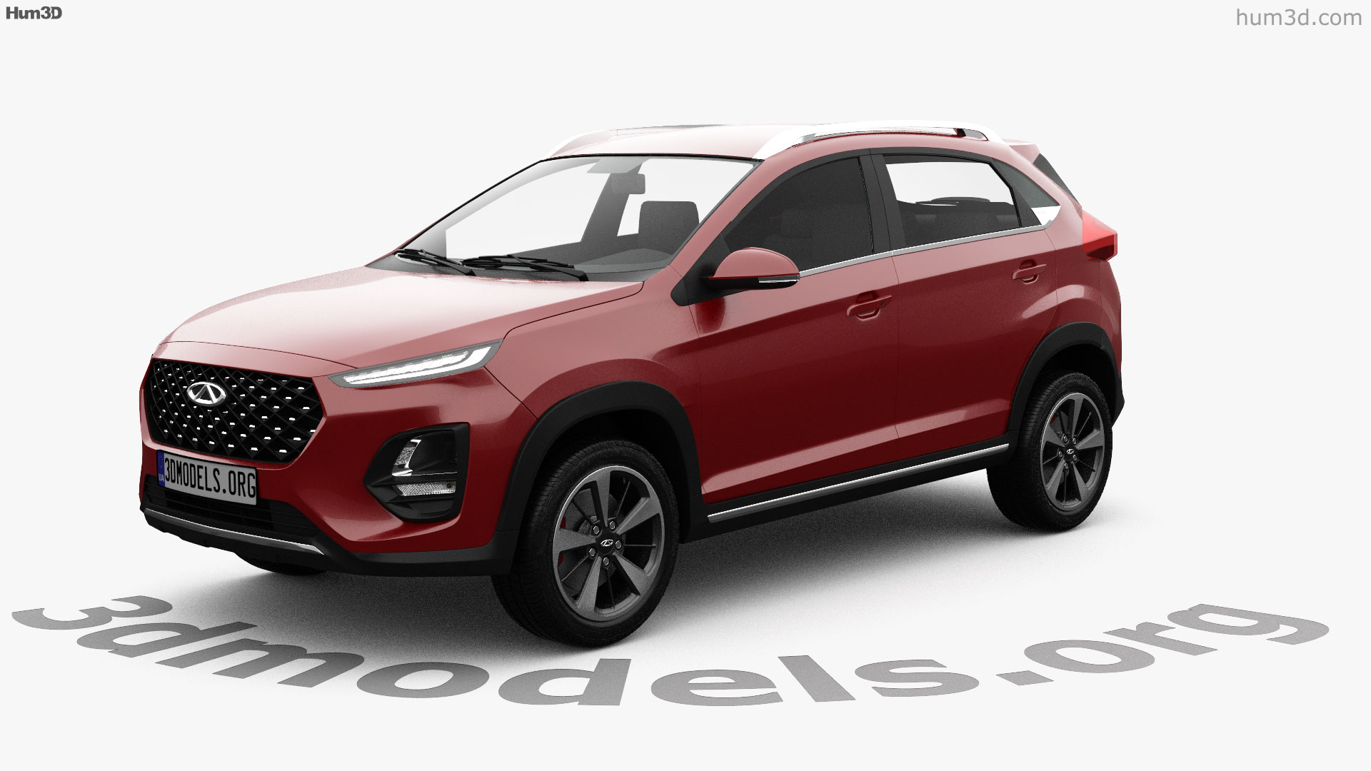 360 view of Chery Tiggo 2 Pro 2024 3D model - 3DModels store